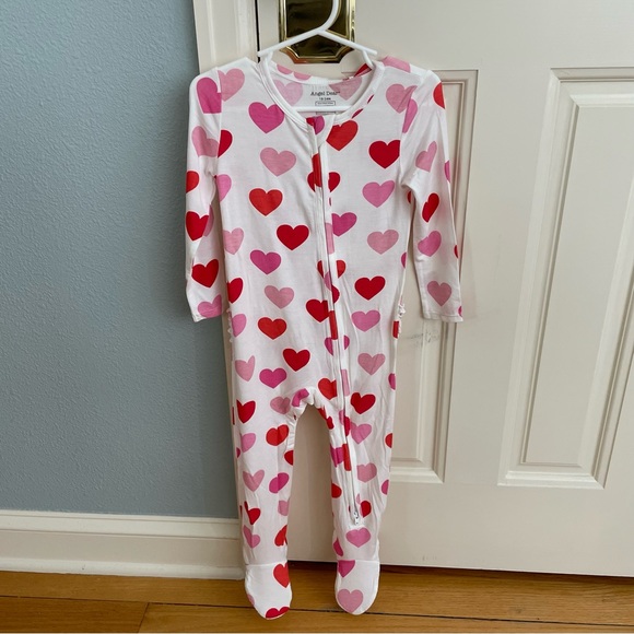 Angel Dear | Pajamas | Nwt Angel Dear Bamboo Heart Valentine Ruffle ...